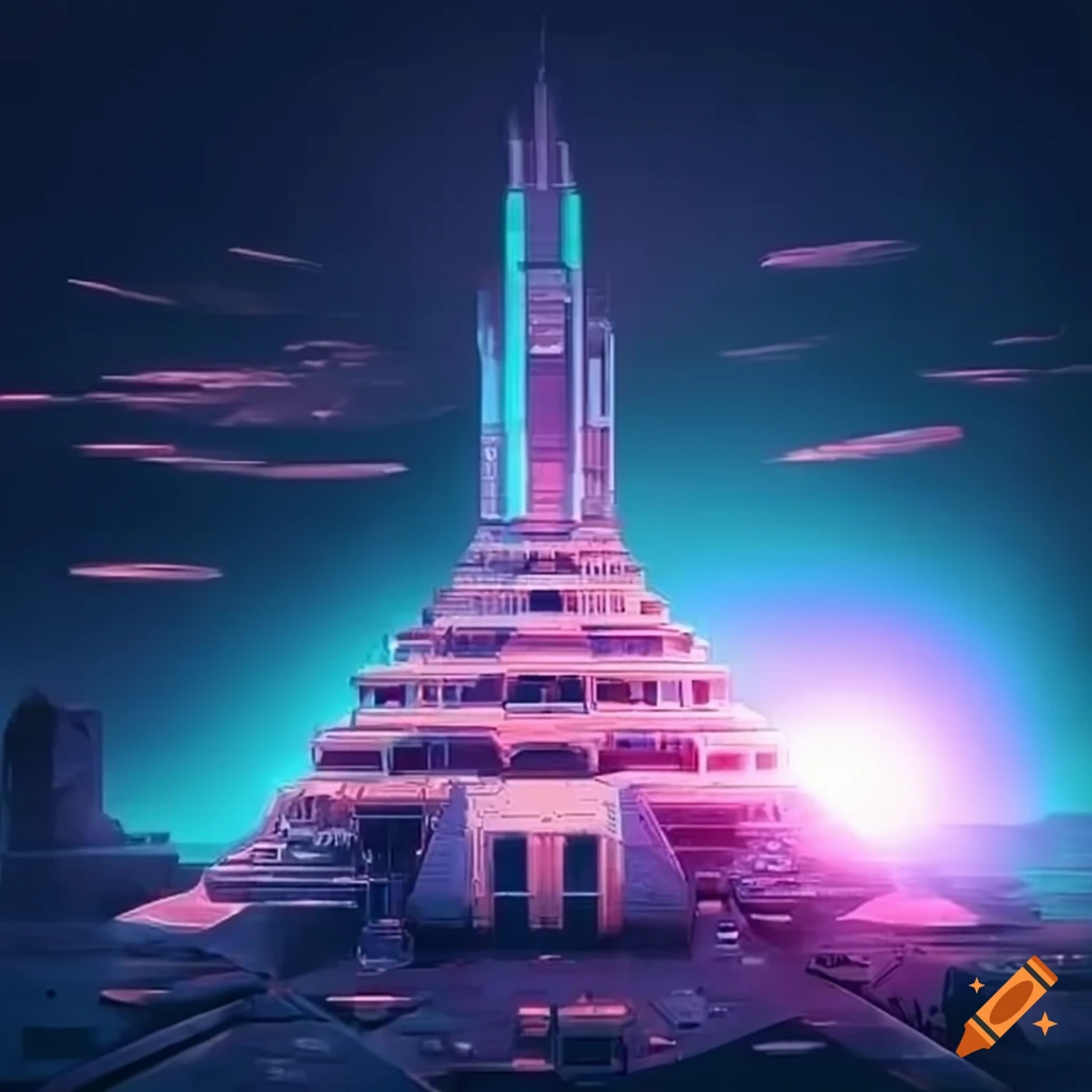 Sci-fi futuristic city inspired by the concept of a hyper-state country ...