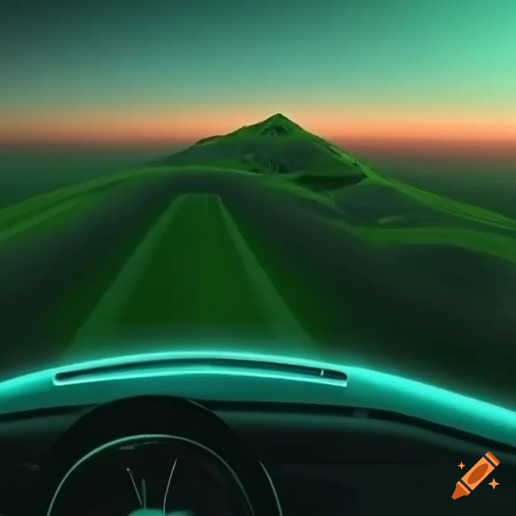 Immersive driving simulation with stunning daytime sceneries on Craiyon