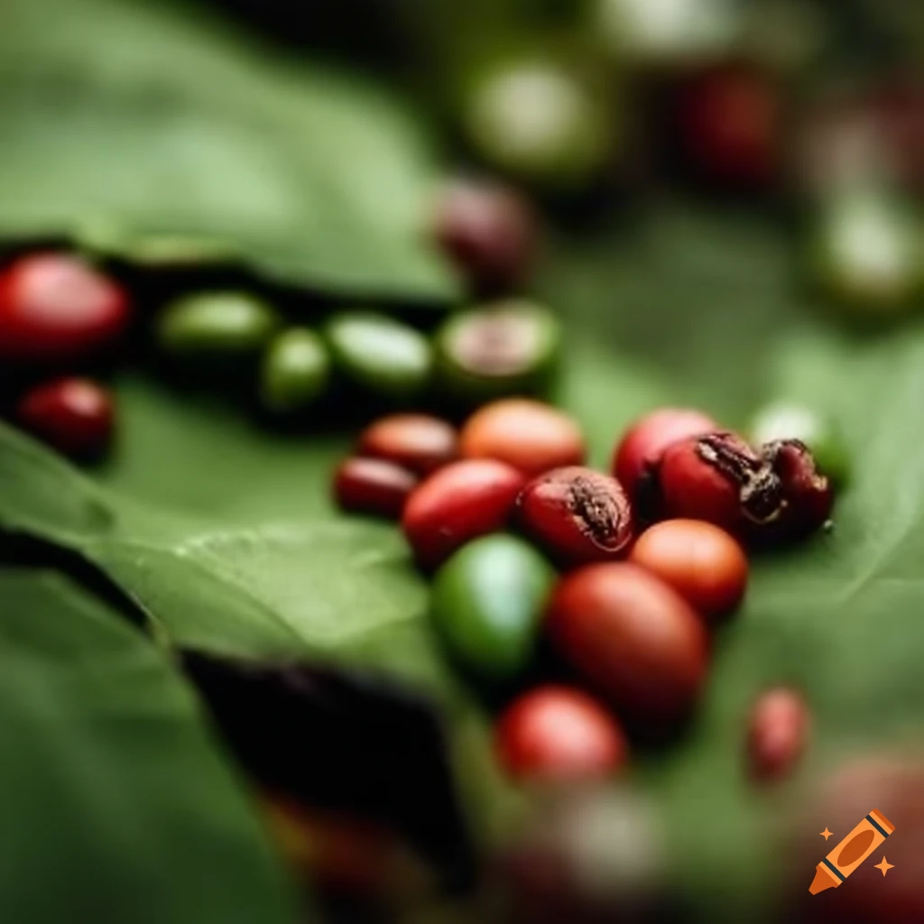 Variety of coffee beans - Arabica, Robusta, Excelsa, Liberica on Craiyon