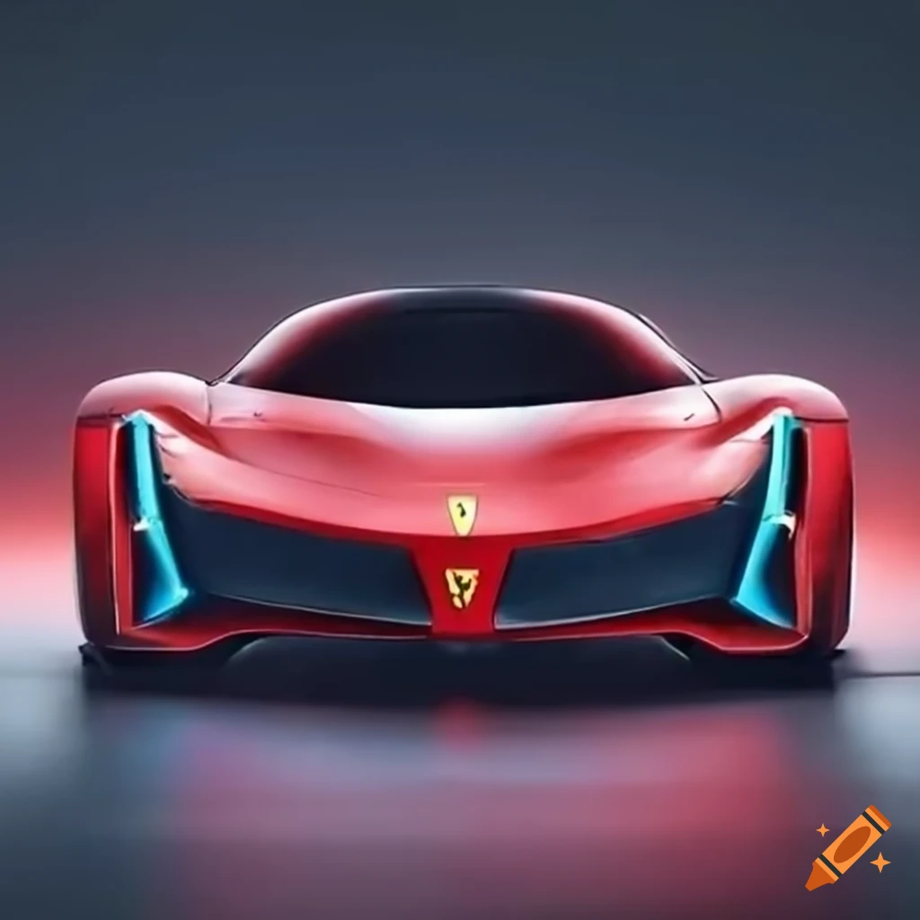 2025 ferrari hybrid car concept design on Craiyon