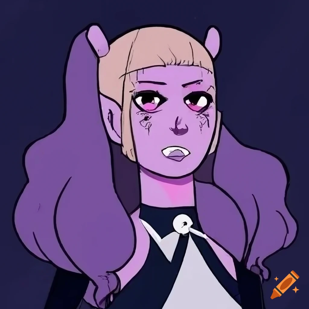 Artistic drawing of goth characters in various styles on Craiyon