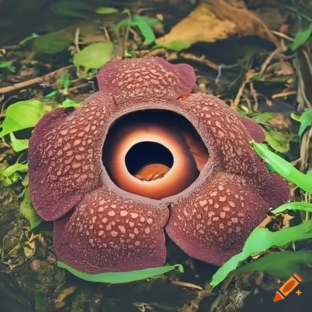 Rafflesia flower in bengkulu on Craiyon