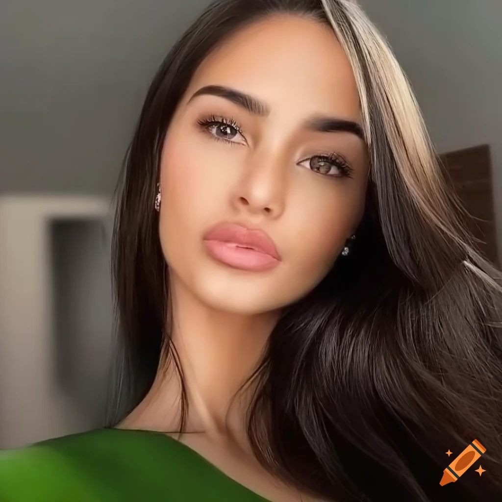 Portrait of a stunning and graceful woman with a gentle and sultry ...