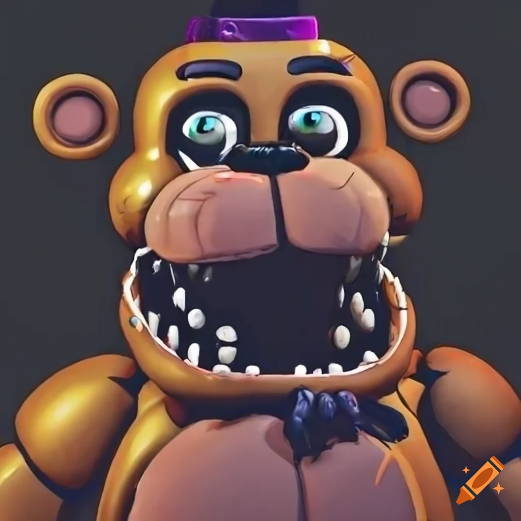 Cursed freddy fazbear on Craiyon