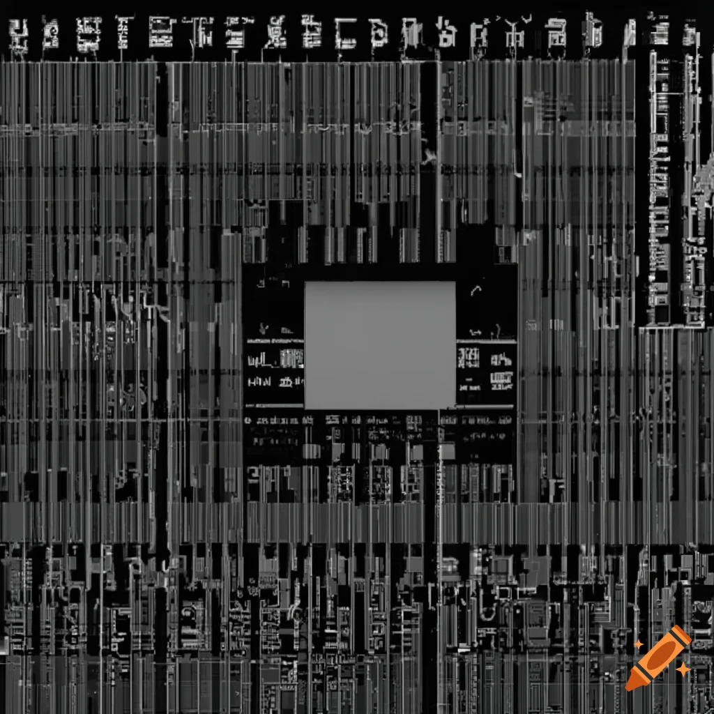 Screenshot of music notation and electronic systems on a glitching ...