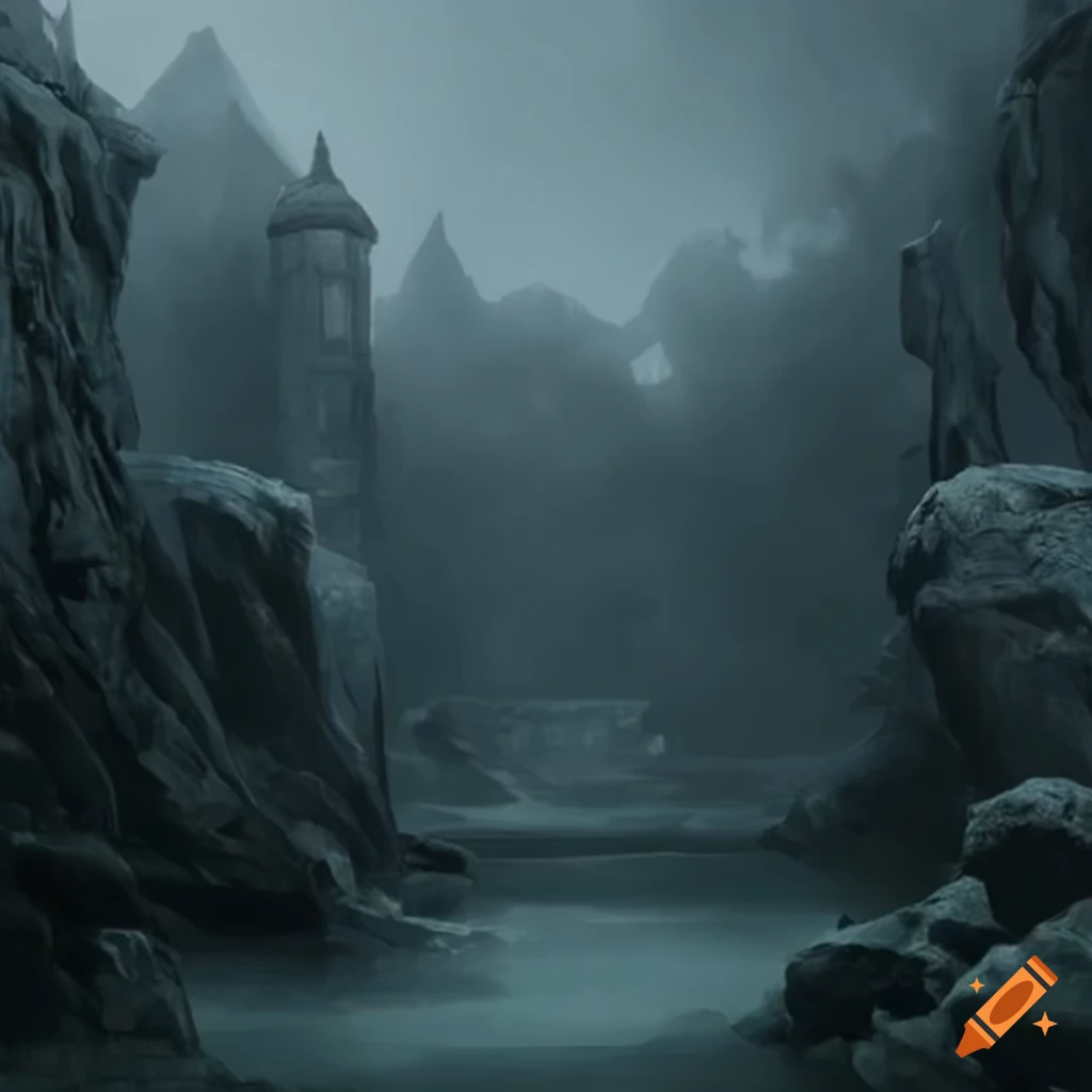 Underground grey cityscape on Craiyon