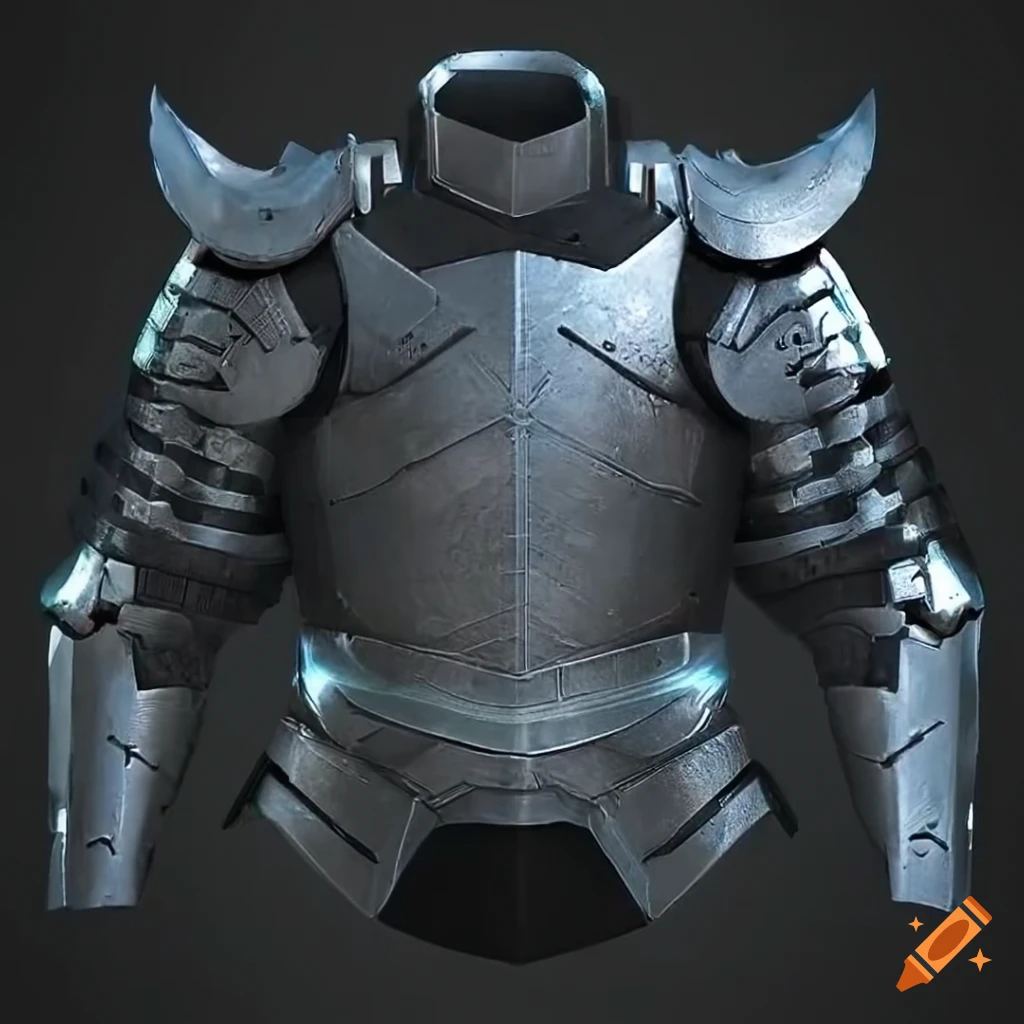 Magic heavy body armor from the front view with high resolution and ...