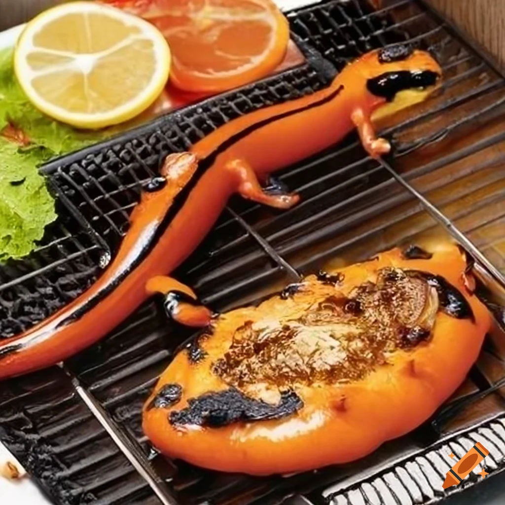 Cuisine in a salamander on Craiyon