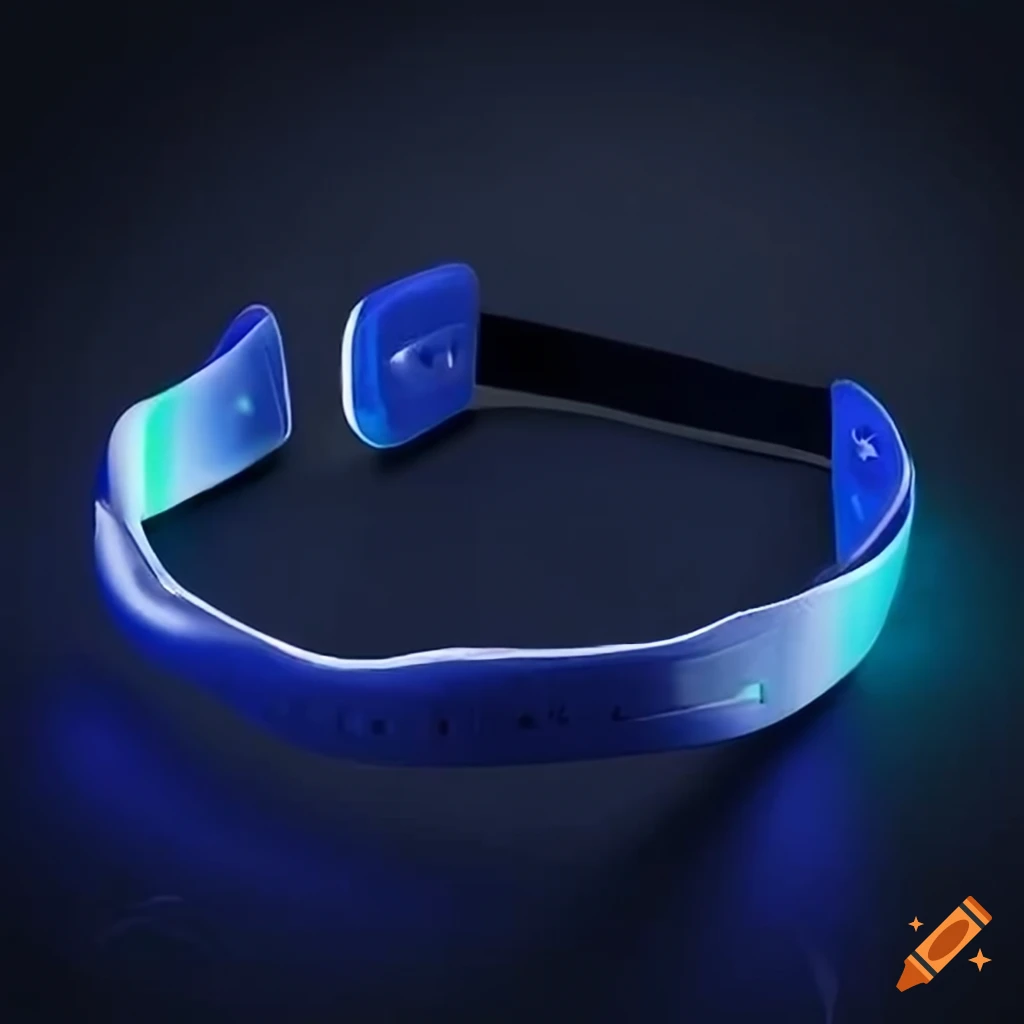 Headband with brain wave monitoring sensors for lucid dreaming on Craiyon