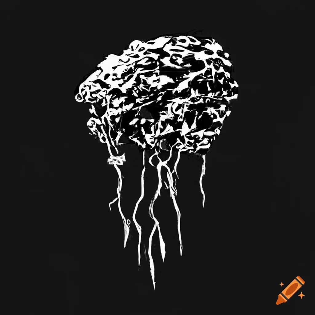 Abstract art depicting revulsion and disgust on Craiyon