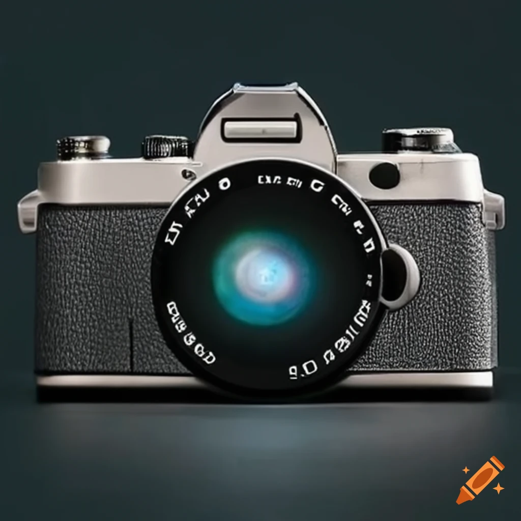 Unique camera with innovative design focusing on the lens on Craiyon