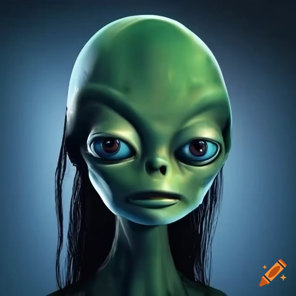 Goofy looking alien on Craiyon