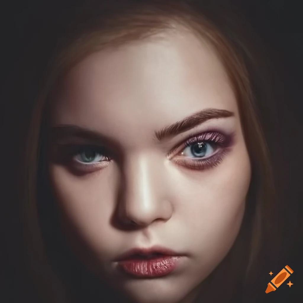 Portrait of a natural curvy woman with a perspiring face in ...