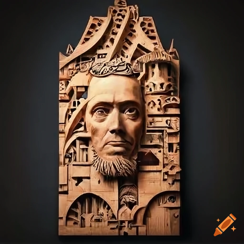 Adventure travel poster featuring stave carvings inspired by Rockwell ...