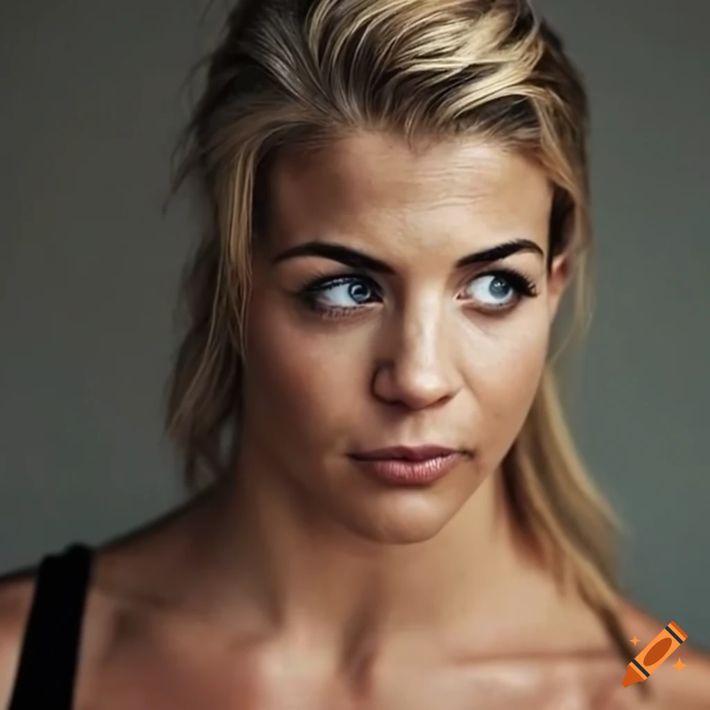 Close-up of actress Gemma Atkinson's thoughtful and expressive eyes on ...