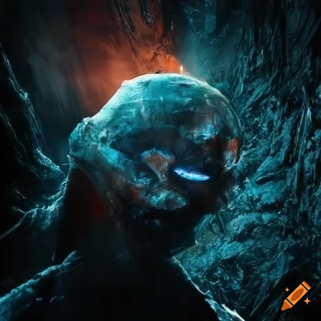 Chasing the light at super speed in an endless pit on Craiyon