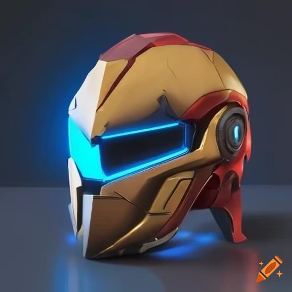 Futuristic superhero combat helmet inspired by technology and phoenix ...