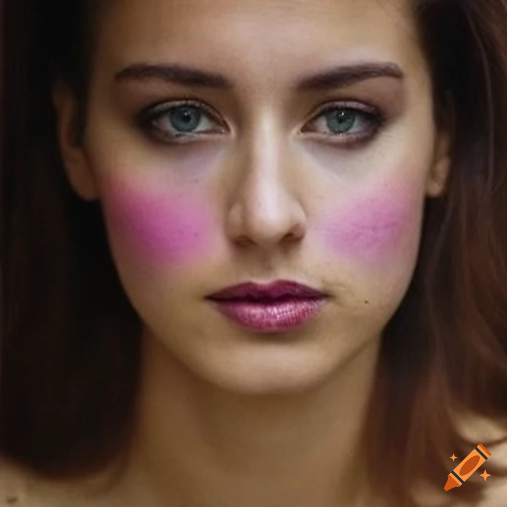 Portrait of a beautiful 28 year old woman in a crop top blending ...