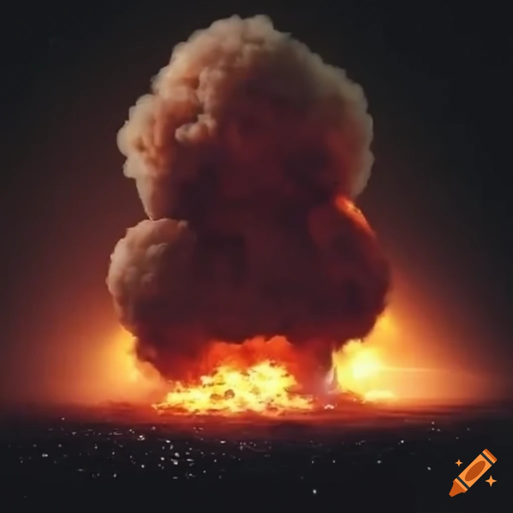 Moon landing explosion on Craiyon