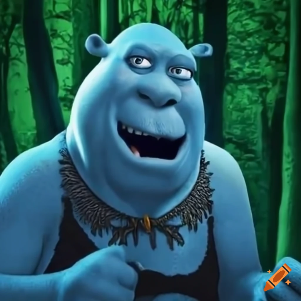 Battle scene with Peter Griffin, Cookie Monster, and Shrek on Craiyon