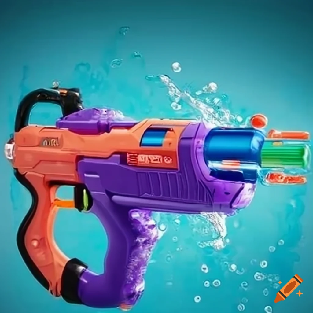 Water gun package on Craiyon