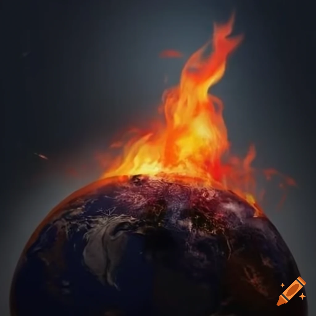 Burning earth on Craiyon