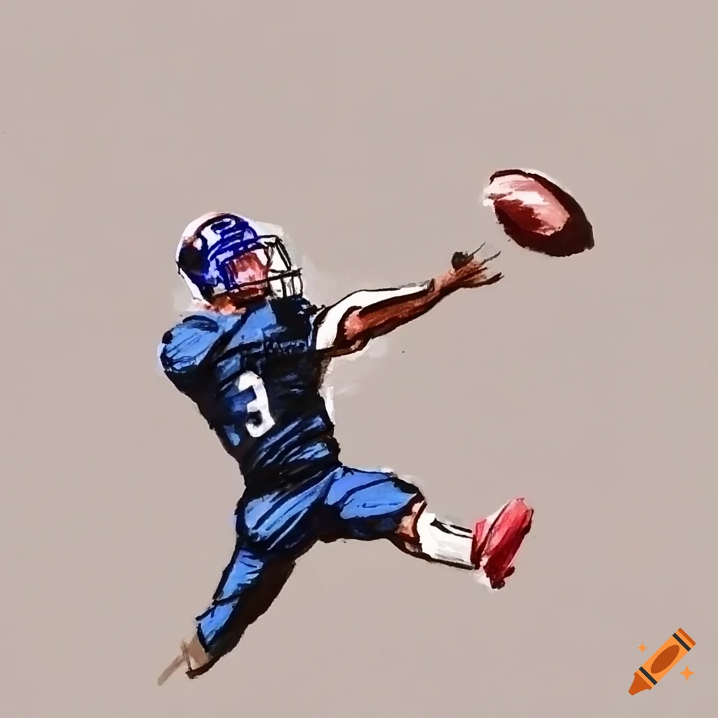 American Football images created on Craiyon