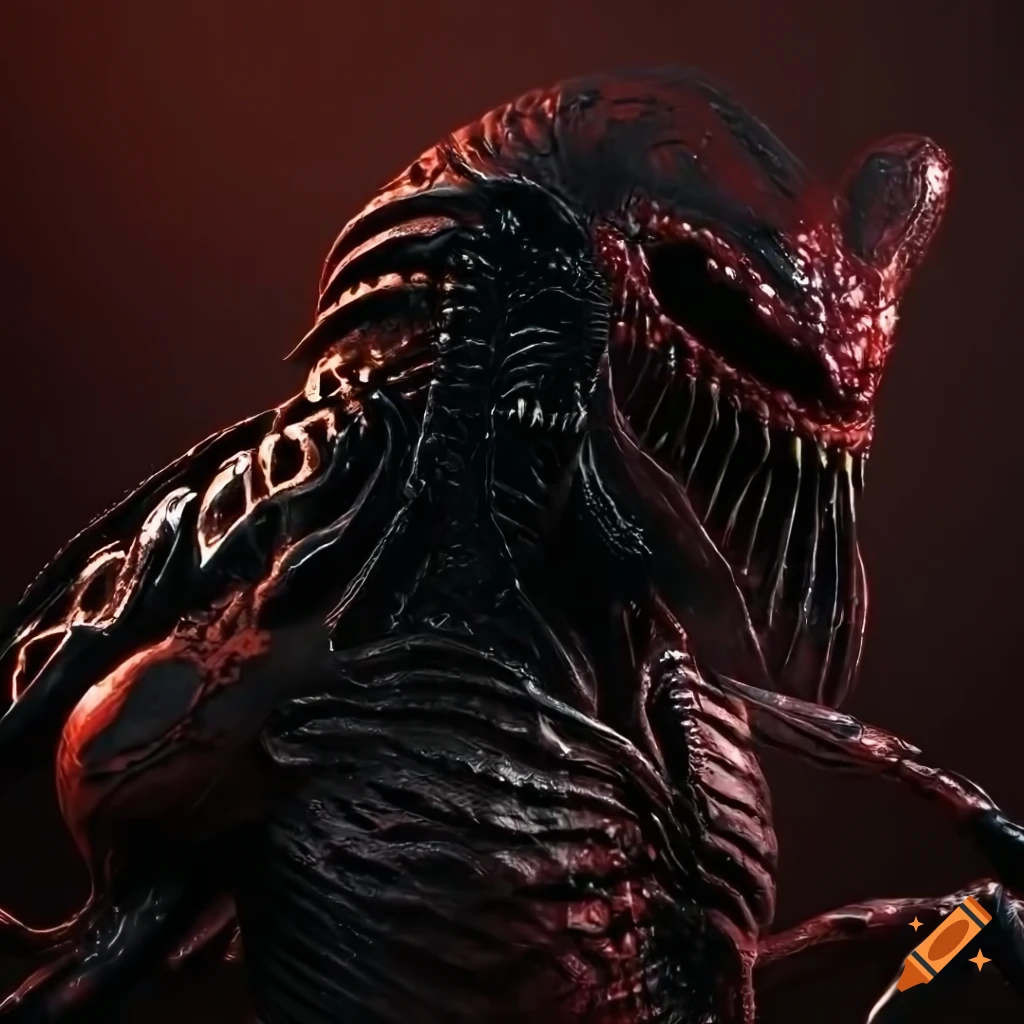 Carnage Predator Xenomorph with dynamic lighting in cinematic quality ...