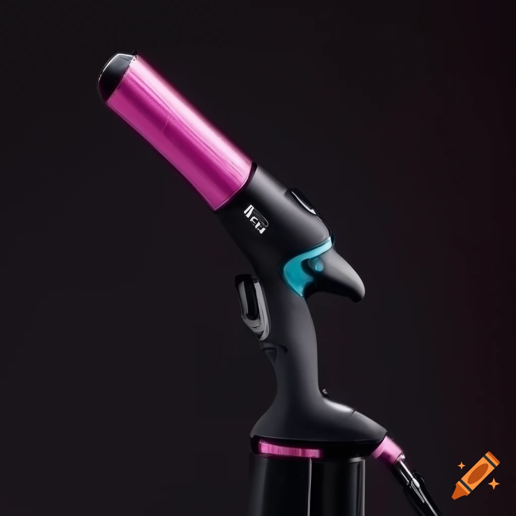 Professional Hair Styling Kit With Curling Iron And Dye Cartridges On Craiyon