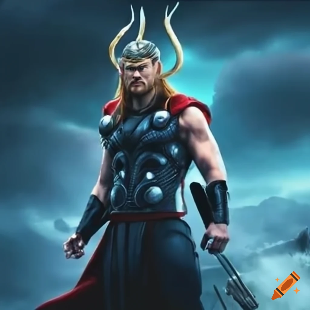 Thor character on Craiyon