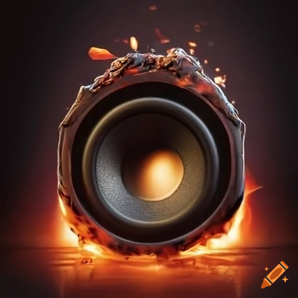 Exploding subwoofer on Craiyon