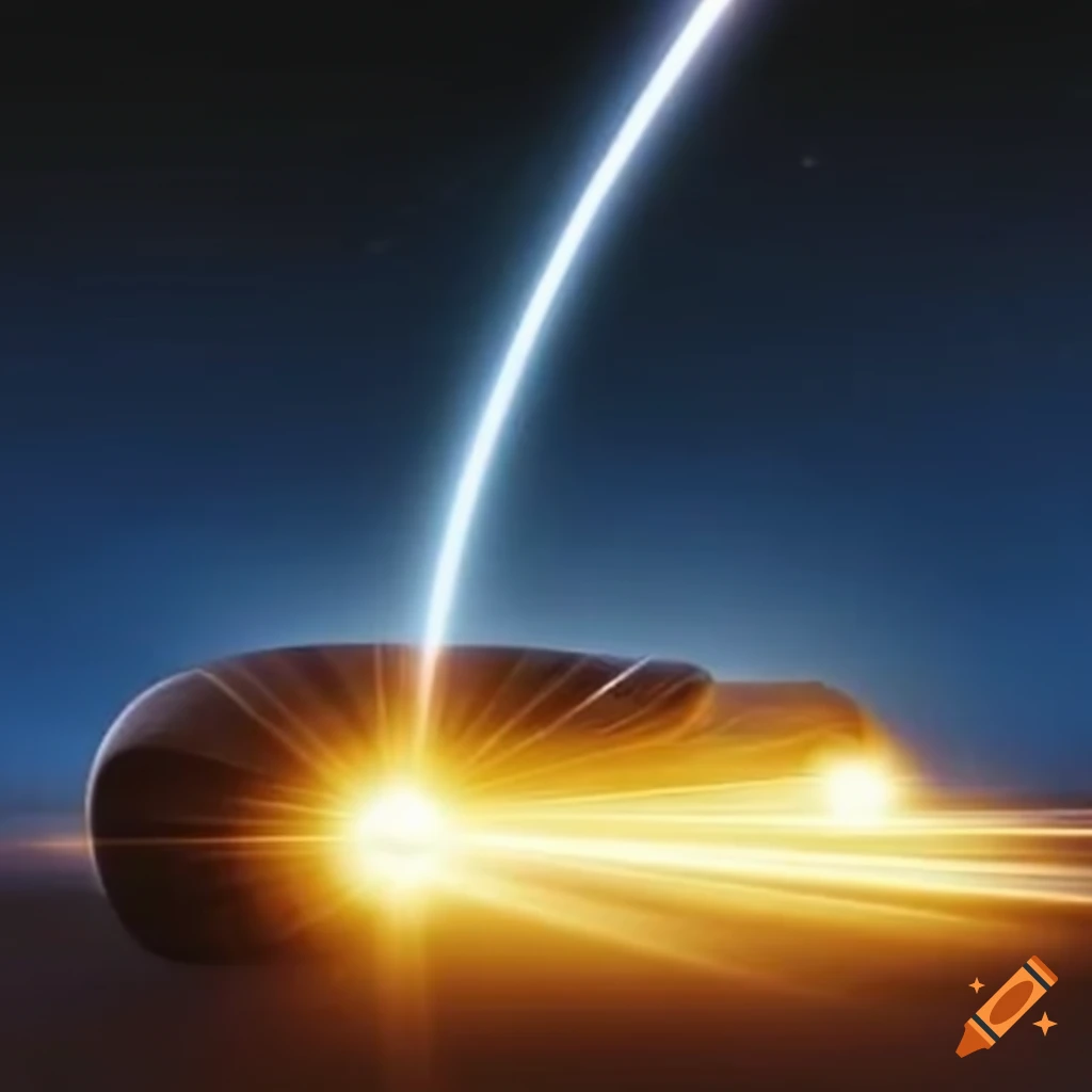 Concept of moving faster than the speed of light on Craiyon