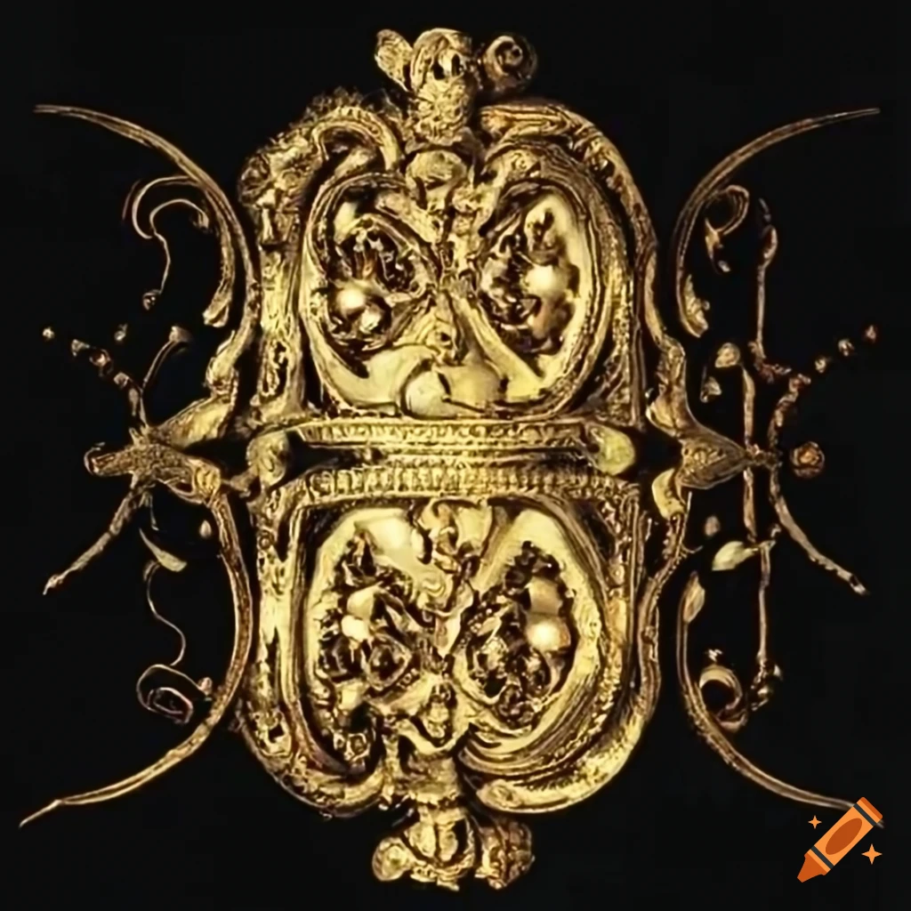 Medieval gold ornamentation with a touch of early internet aesthetic on ...