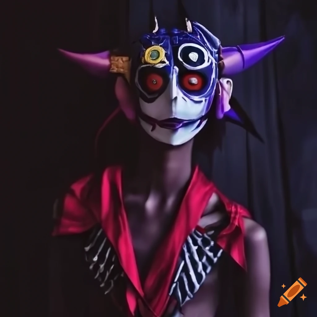 Enigmatic Vanitas from Kingdom Hearts with Majora's Mask on Craiyon