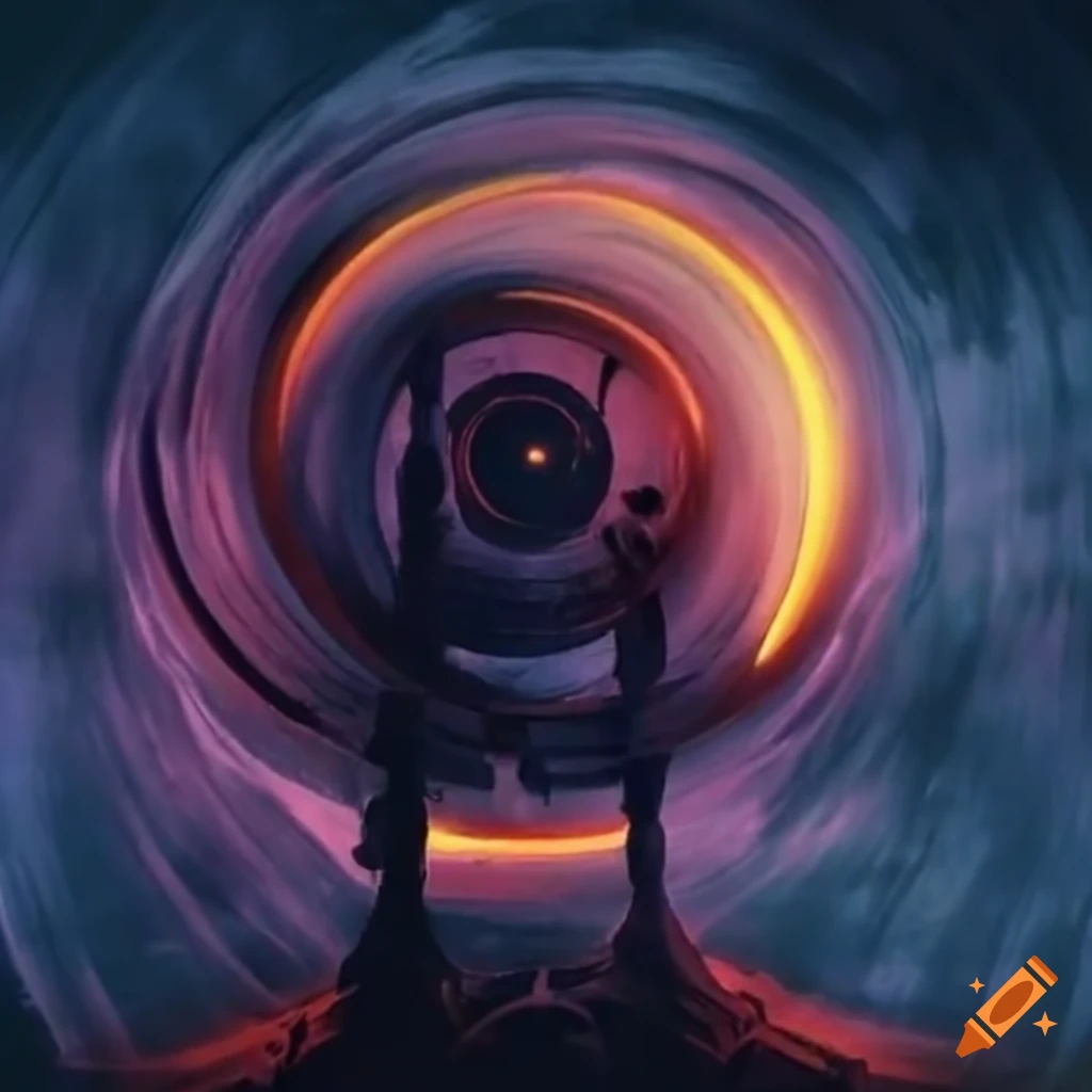 Super fast spinning wheel of lost souls on Craiyon