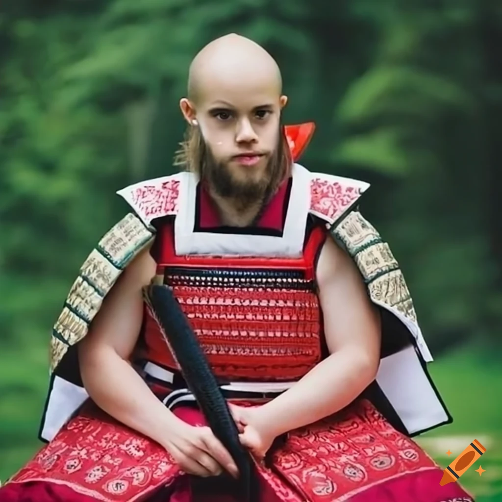 Teemu pukki in a traditional samurai outfit on Craiyon