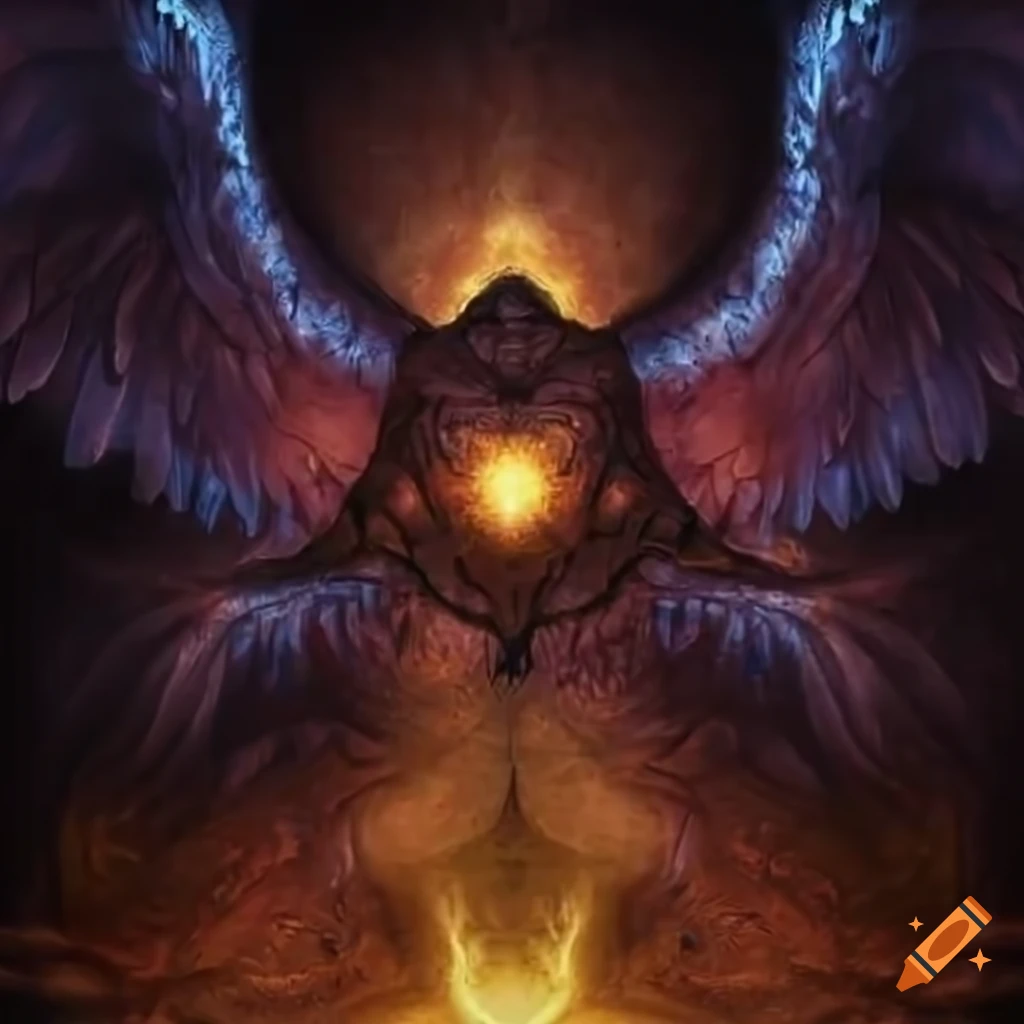 Majestic hyperdimensional eldritch cosmic horror angel with infinite ...
