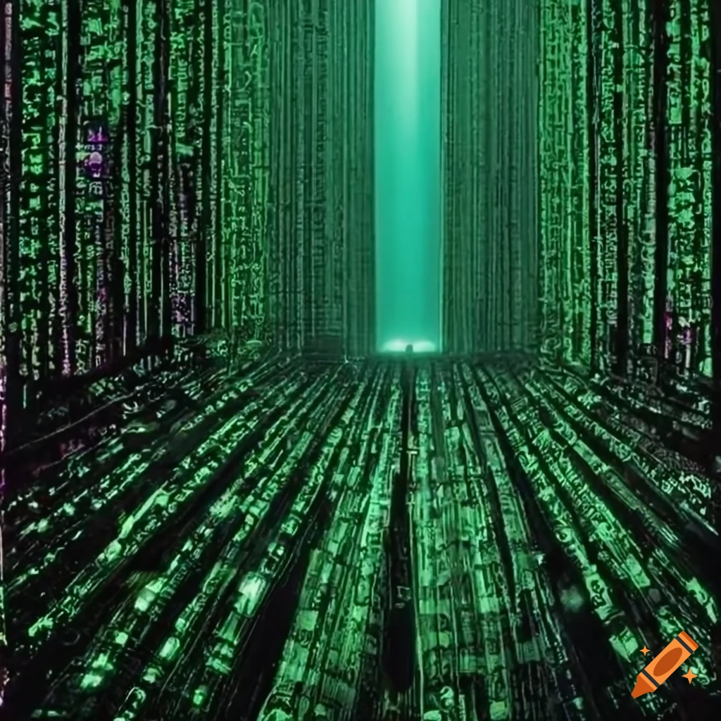 Scene inspired by the matrix movie on Craiyon