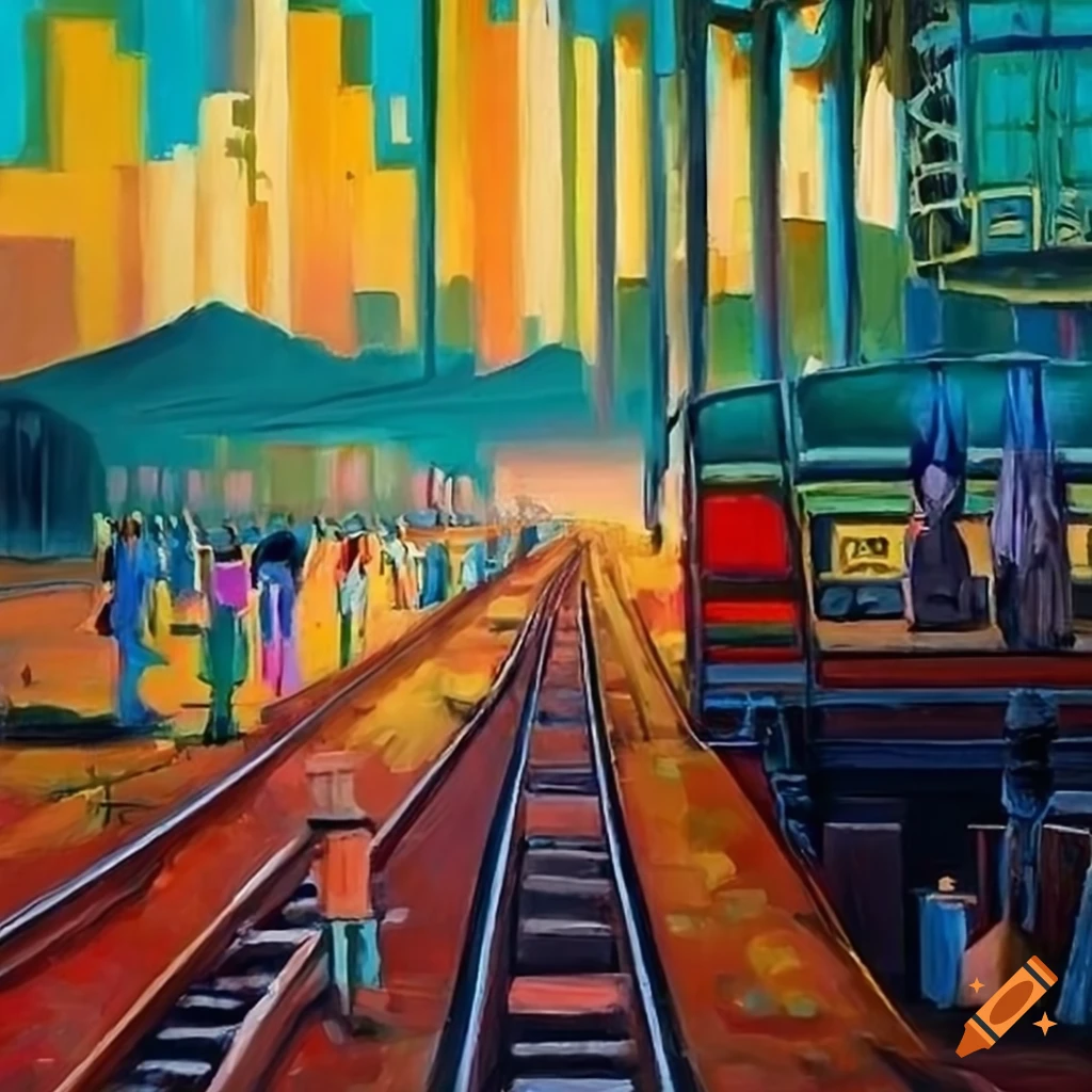 Art deco artwork with colorful oriental east asia theme on Craiyon