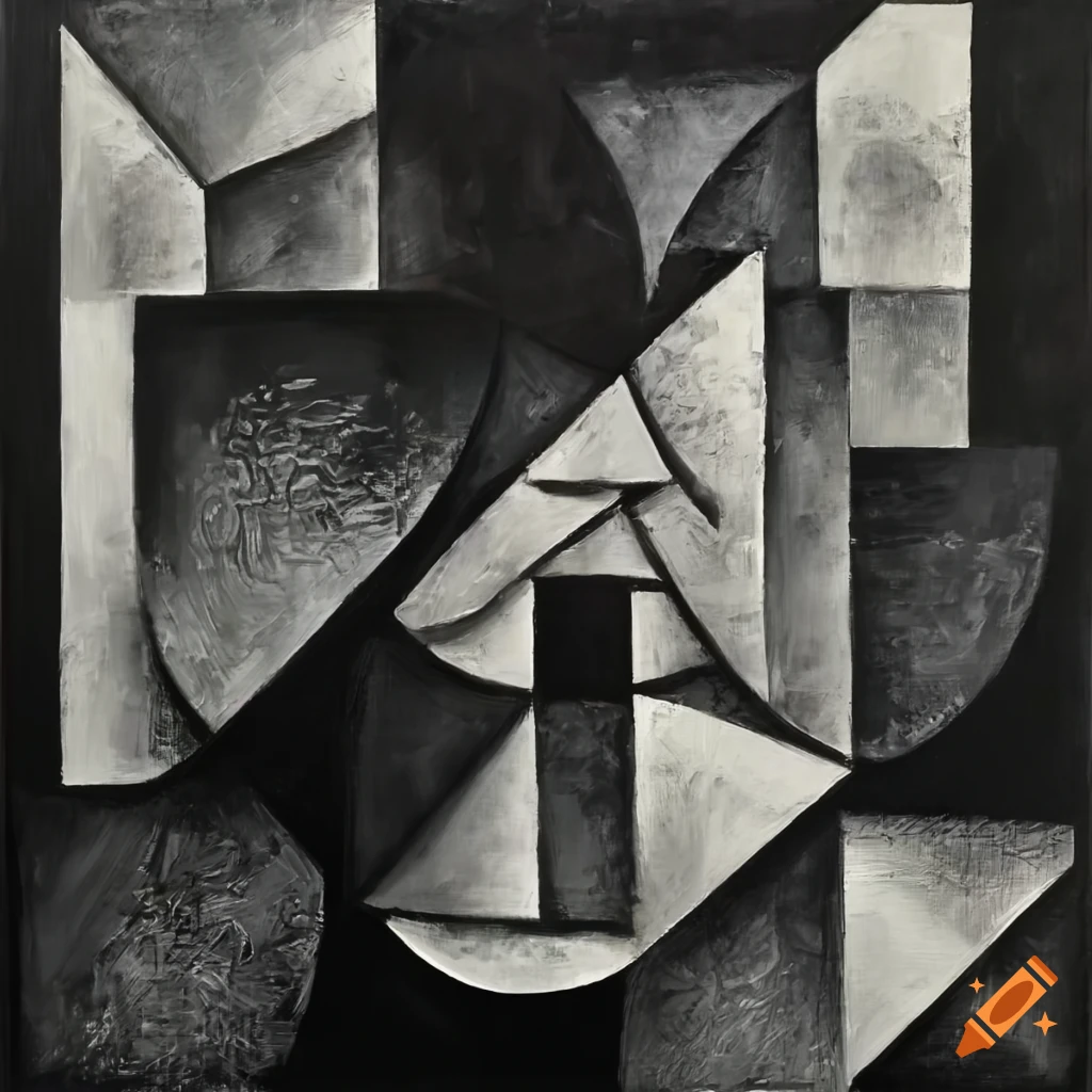 Cubism oil painting inspired by Georges Braque, The Portuguese, in ...
