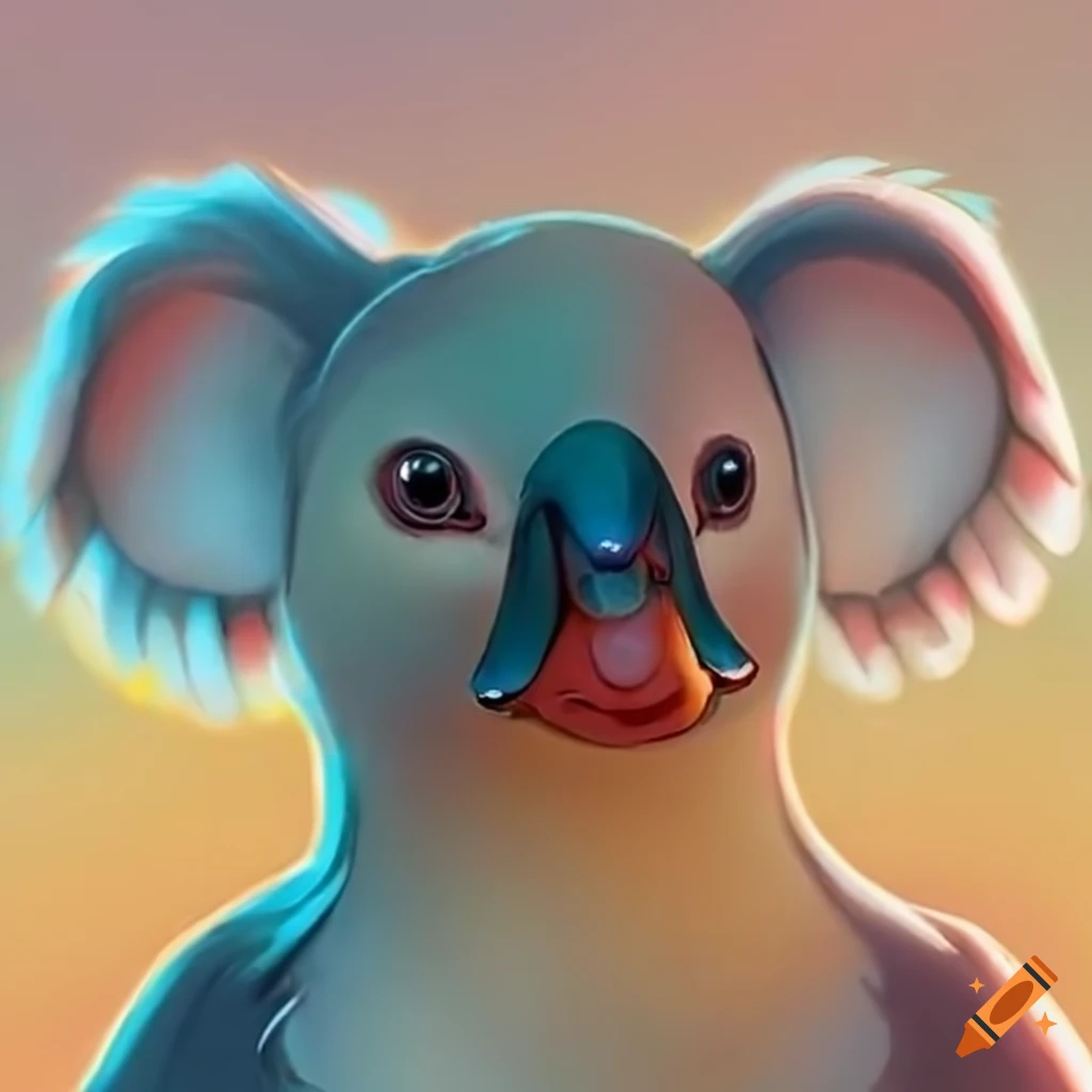 Koloa duck and koala fusion on Craiyon