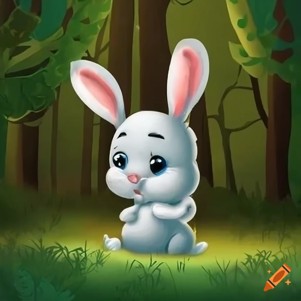 Sad Bunny Cartoon