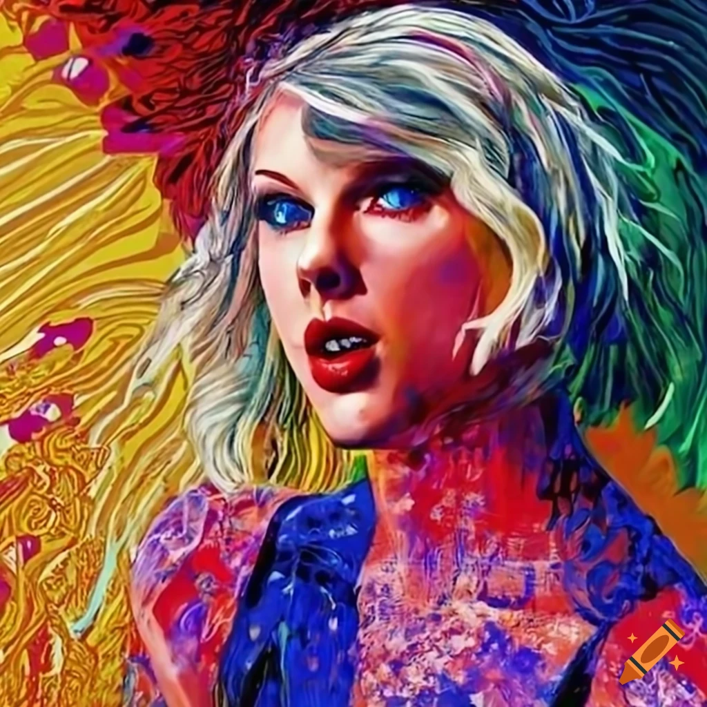 Artistic depiction of dynamic conflict between taylor swift and lady ...