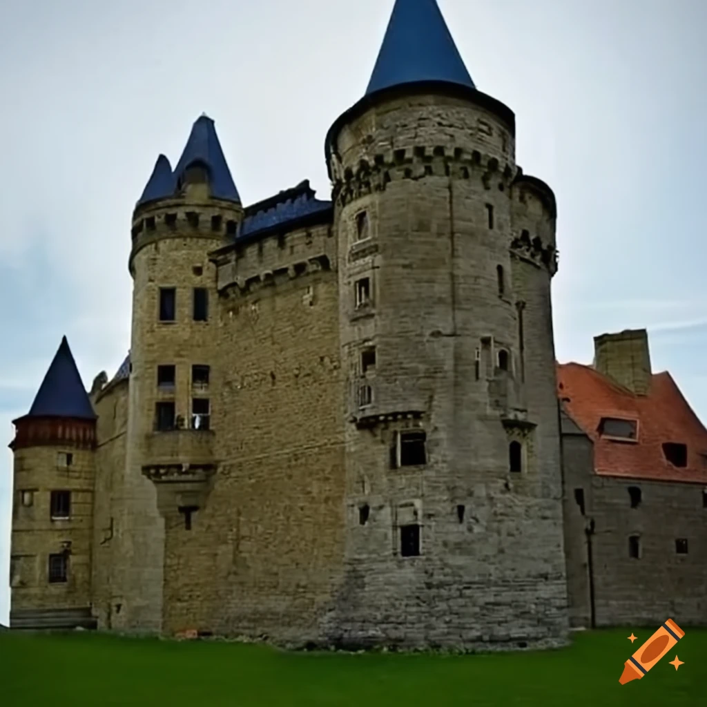 Castle architecture detail on Craiyon