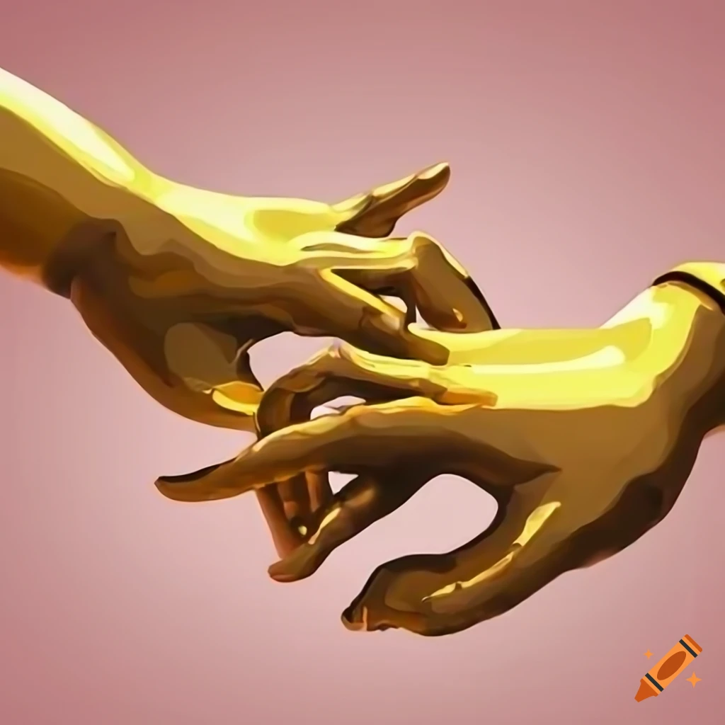 Midas hands on Craiyon