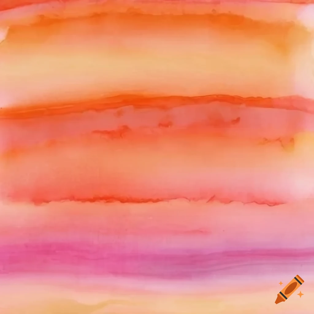 Striped watercolor texture in peach, pink, and orange hues on Craiyon