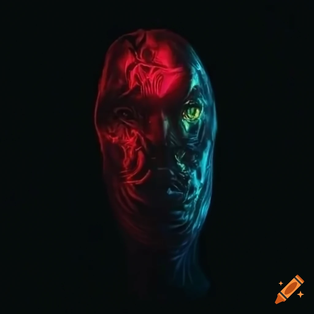 Hi-res holographic trevor henderson art on Craiyon