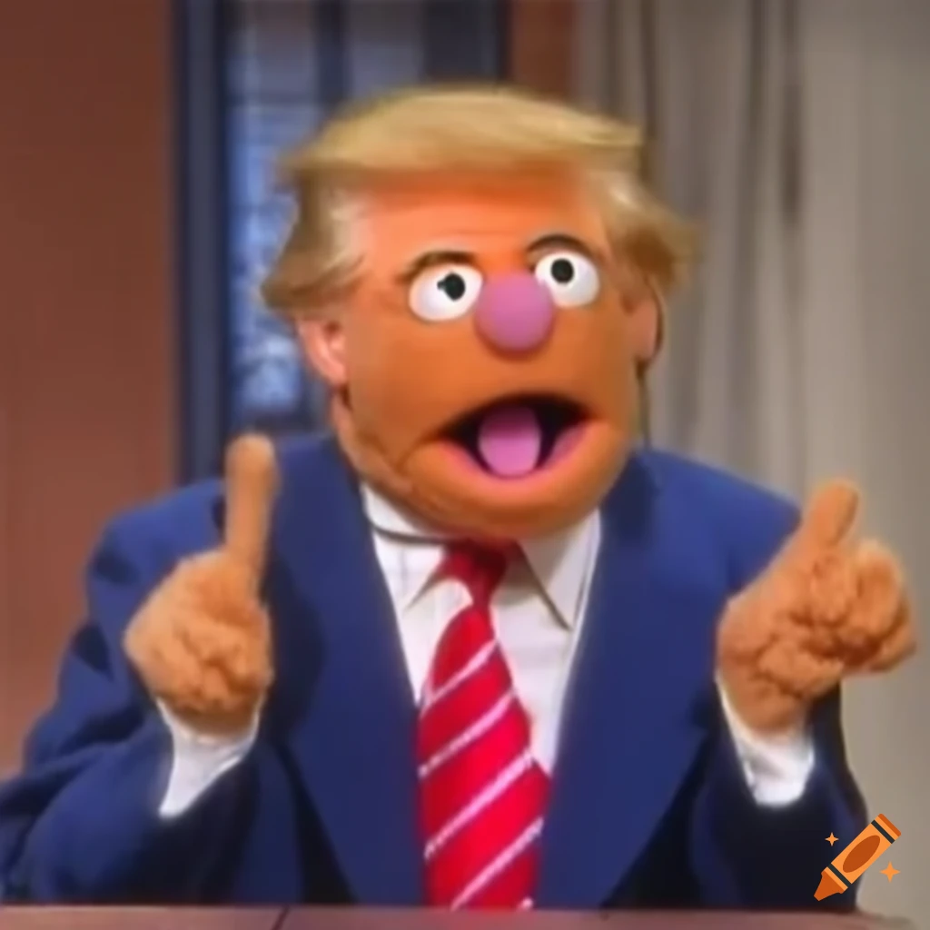 Muppet version of Donald Trump on Craiyon