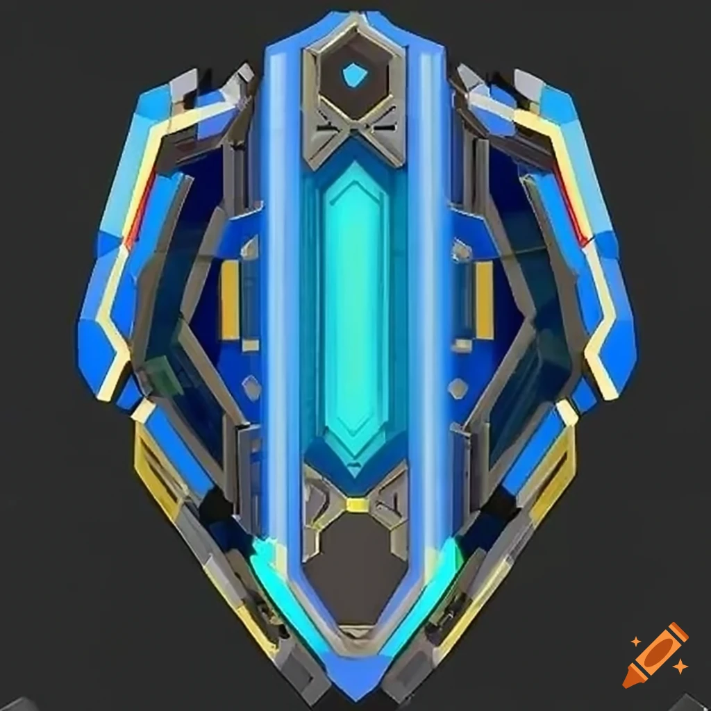 Futuristic high-tech shield with Nexo Knights inspiration and intricate ...