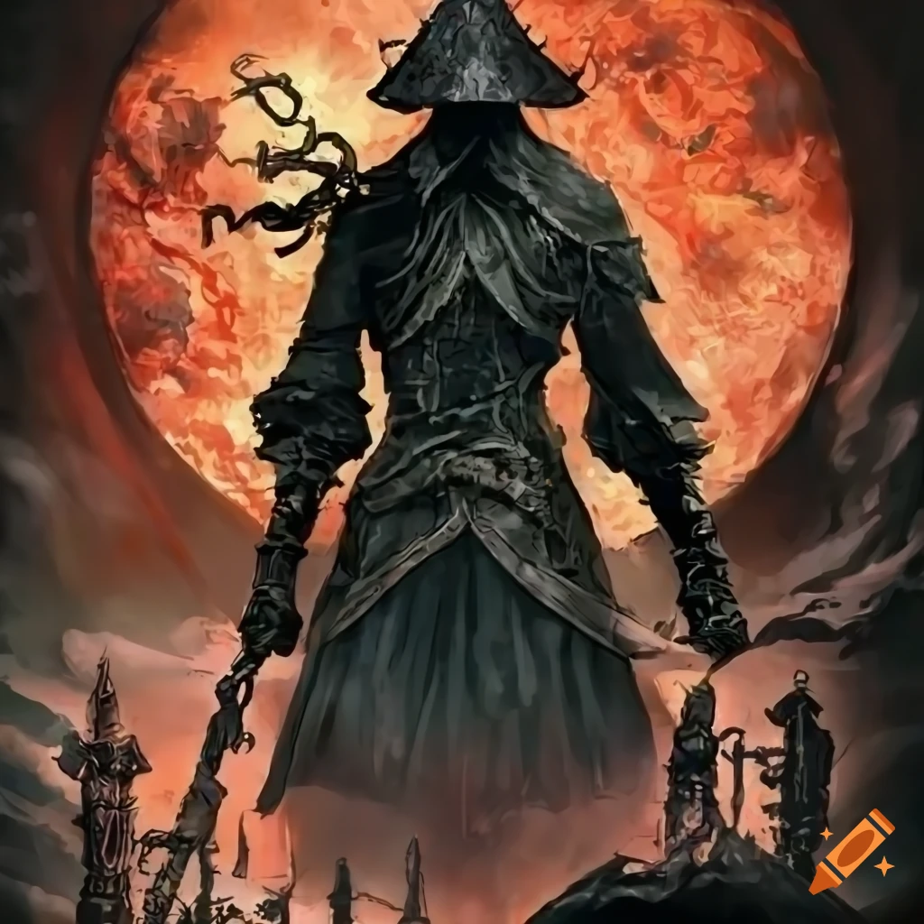Bloodborne 2 cover art on Craiyon